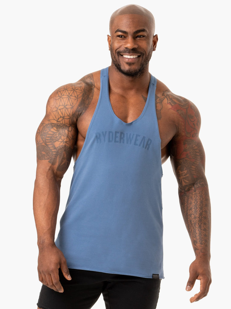 Force Stringer T-Back - Blue - Ryderwear Wholesale (US)