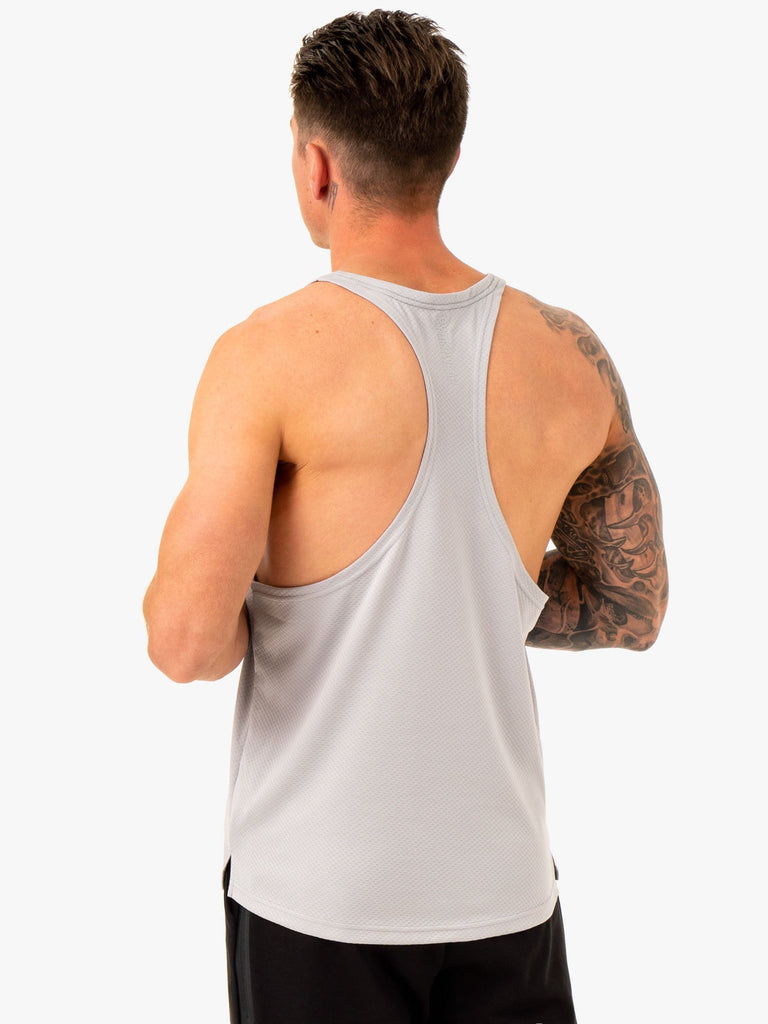 Enhance Stringer T-Back - Snow Grey - Ryderwear Wholesale (US)