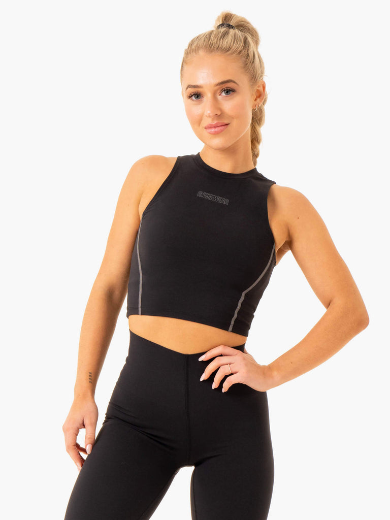 Highlight Compression Tank - Black - Ryderwear Wholesale (US)