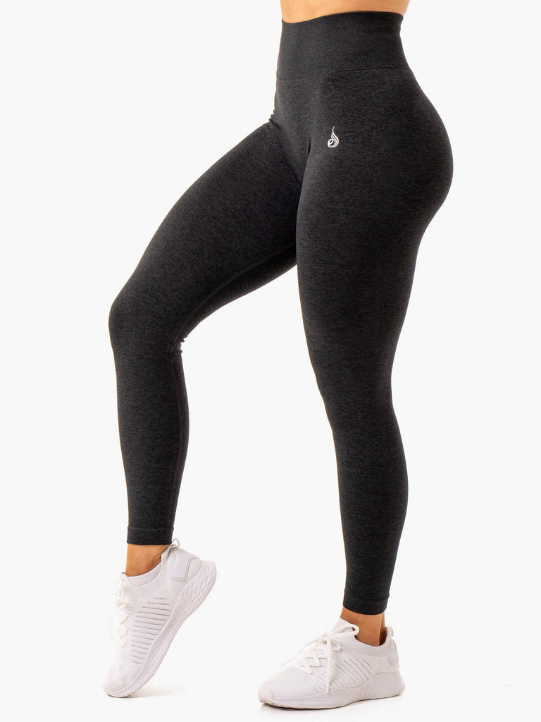 Essential Seamless Leggings - Black Marl - Ryderwear Wholesale (US)