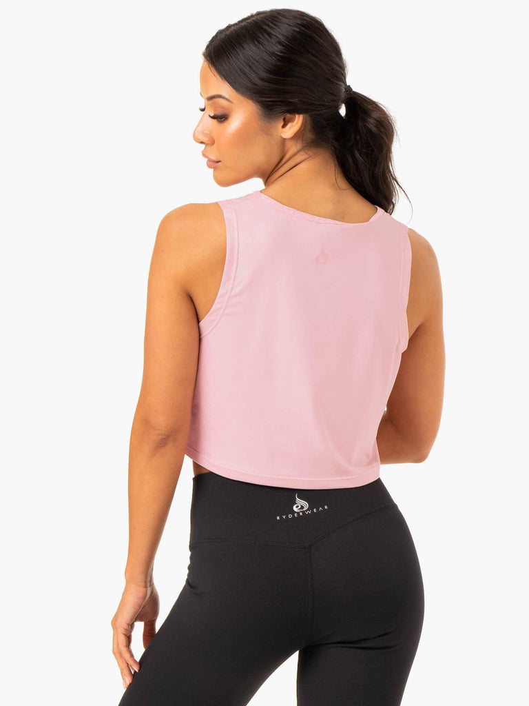 Hybrid Muscle Tank - Pink - Ryderwear Wholesale (US)