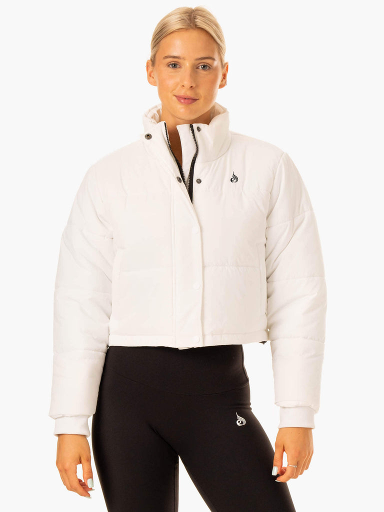 Apex Puffer Jacket - White - Ryderwear Wholesale (US)