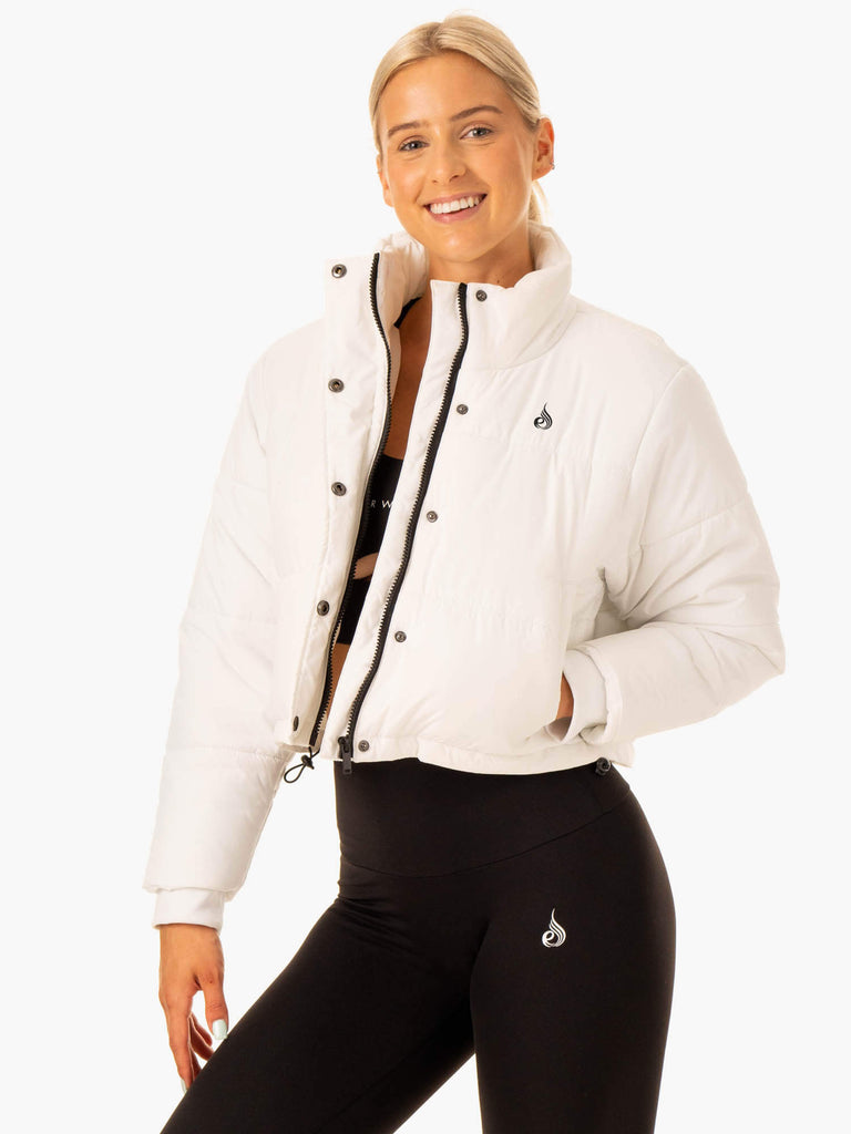 Apex Puffer Jacket - White - Ryderwear Wholesale (US)