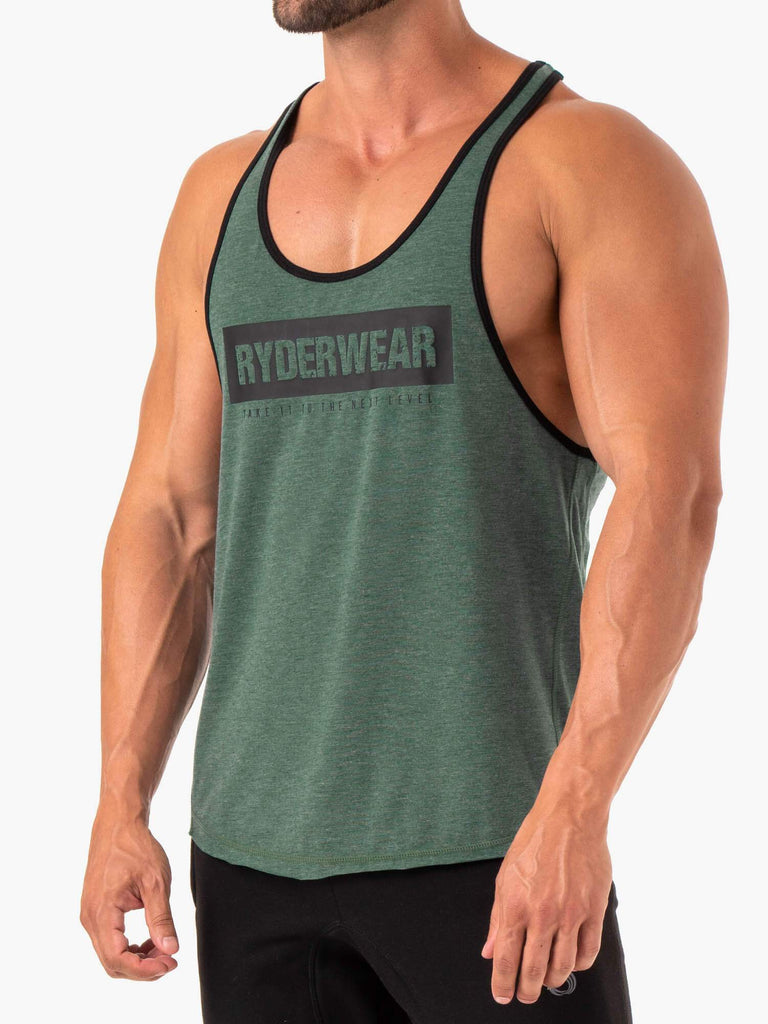 Iron Stringer T-Back - Green Marl - Ryderwear Wholesale (US)