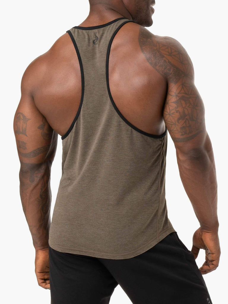 Iron Stringer T-Back - Khaki Marl - Ryderwear Wholesale (US)